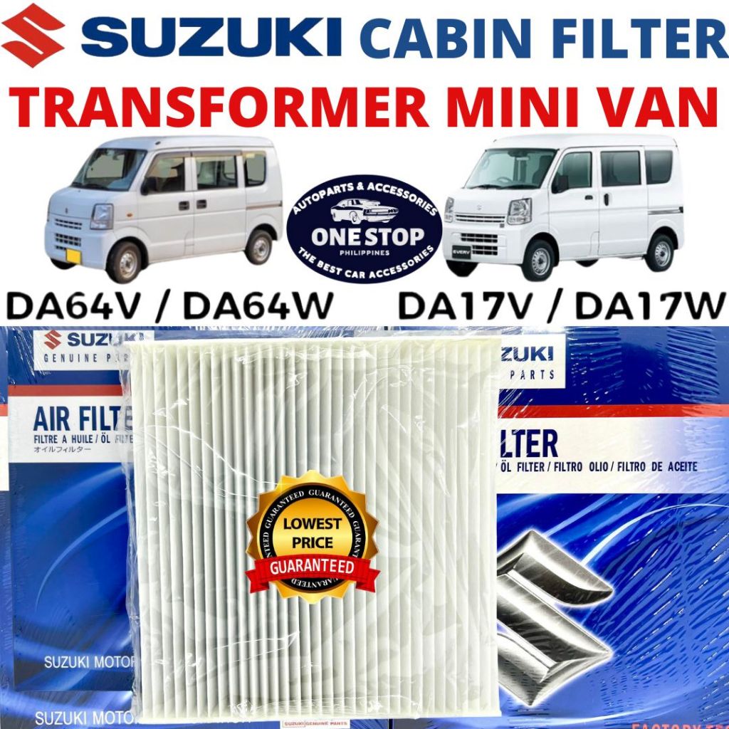 Suzuki Transformer DA64V DA64W DA17V DA17W Cabin Filter Mini Van Wagon ...