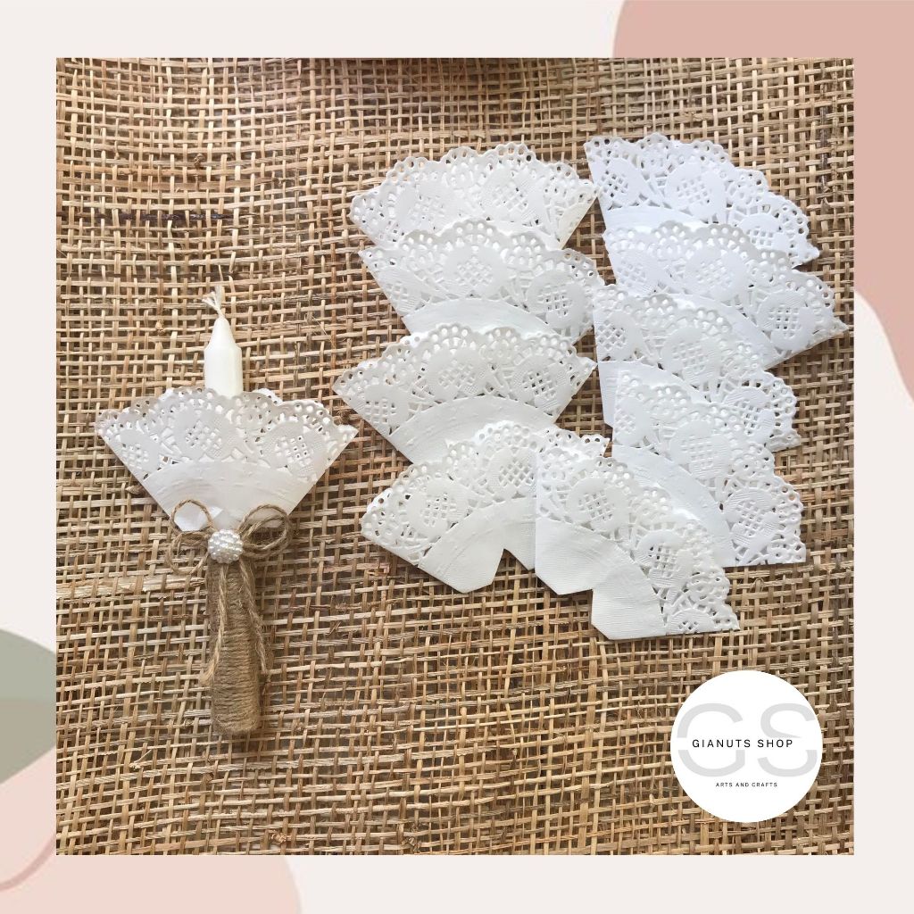 Candle Wax Catcher Paper Lace Candle drip Barrel 10pcs | Shopee Philippines