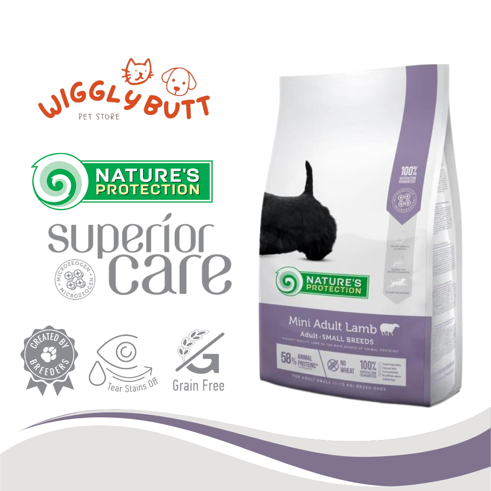 Nature's Protection Mini Adult Lamb Small Breed Dog 2kg | Shopee ...