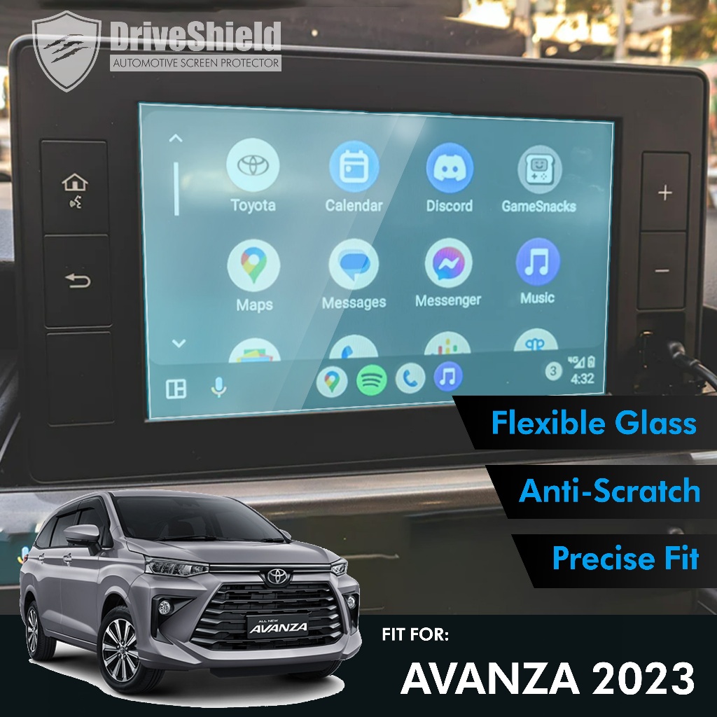 Flexible Glass Screen Protector for Toyota Avanza 2022 - 2024 up Head ...