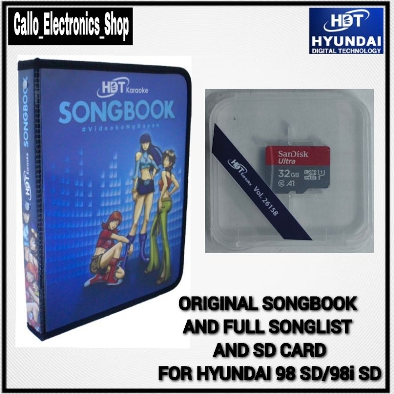 ORIGINAL HYUNDAI SONGBOOK WITH FULL SONGLIST AND SD CARD VOLUME 26158 ...