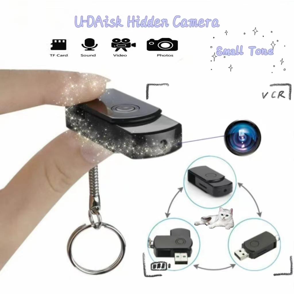 Mini camera 1080P monitor hidden original USB flash drive camera DVR ...
