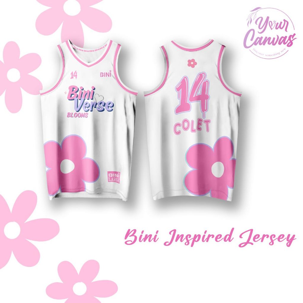 BINI INSPIRED JERSEY / TRENDY BINI BLOOMS | Shopee Philippines