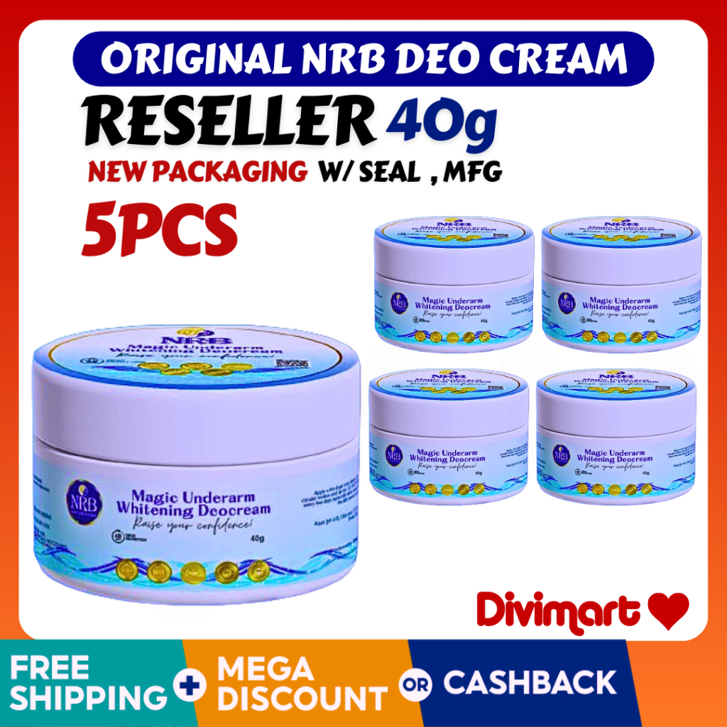 𝐎𝐑𝐈𝐆𝐈𝐍𝐀𝐋 NRB Magic Underarm Whitening Deo Cream 40g ORIGINAL 4Og ...