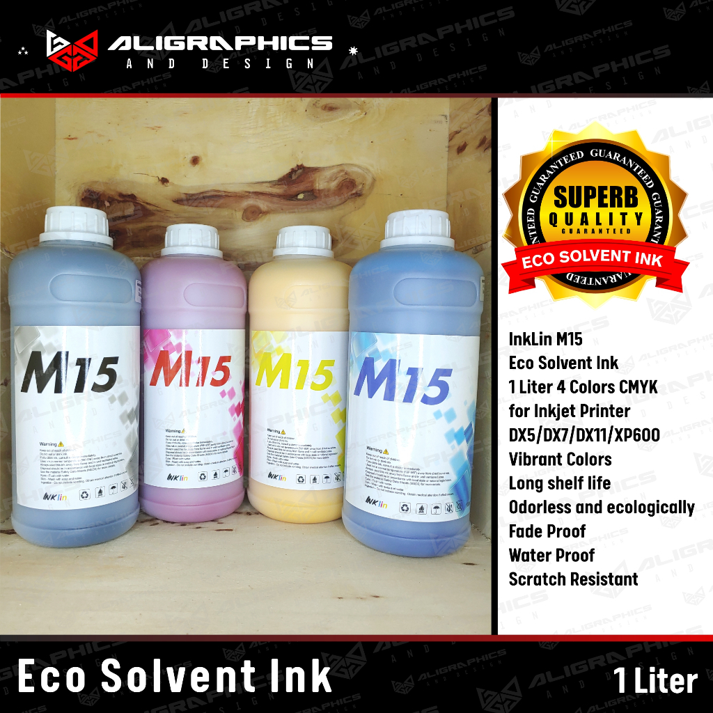 InkLin M15 Eco Solvent Ink 1 Liter | Shopee Philippines