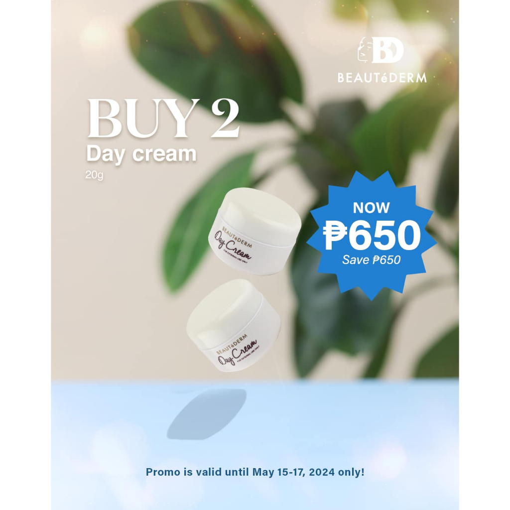Beautederm Day Cream Sunblock Cream SPF 50+ 20g | Shopee Philippines