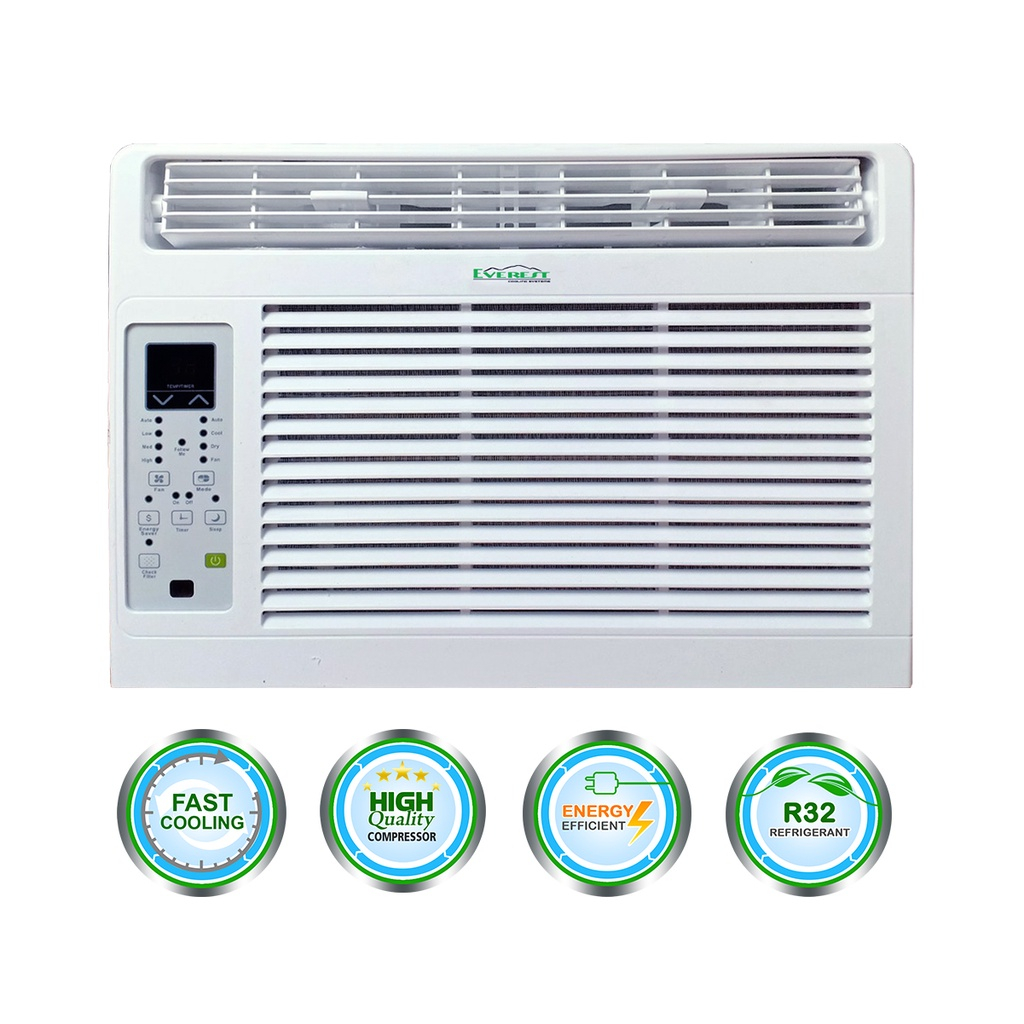 EVEREST 0.7HP Non Inverter Window Type Aircon/ with Healthy Air Filter ...