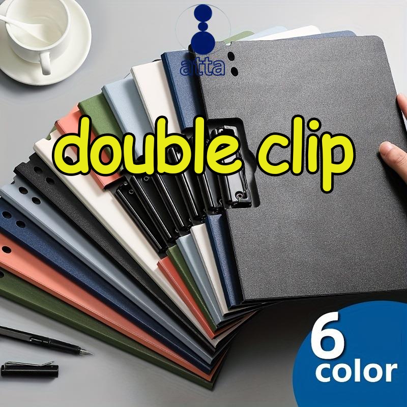 1PC Double Clip Folder Clipboard A4 Horizontal/Vertical Document Clip ...
