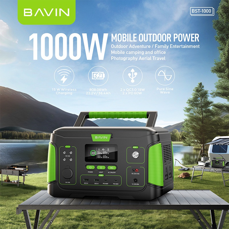 BAVIN 1000W & 650W / 300W Portable Heavy Duty Power Supply Station ...