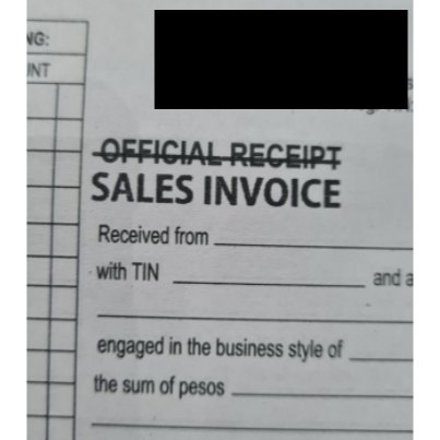 4CM SALES INVOICE SERVICE INVOICE RECEIPT STAMP | Shopee Philippines