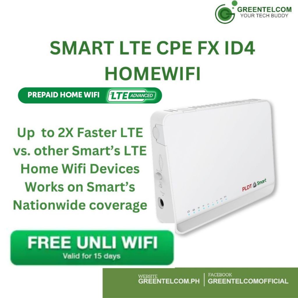 SMART PREPAID HOME WIFI BRANDNEW AND SEALED (R051, ID3 AND LTE CPE FX-ID4) | Shopee Philippines