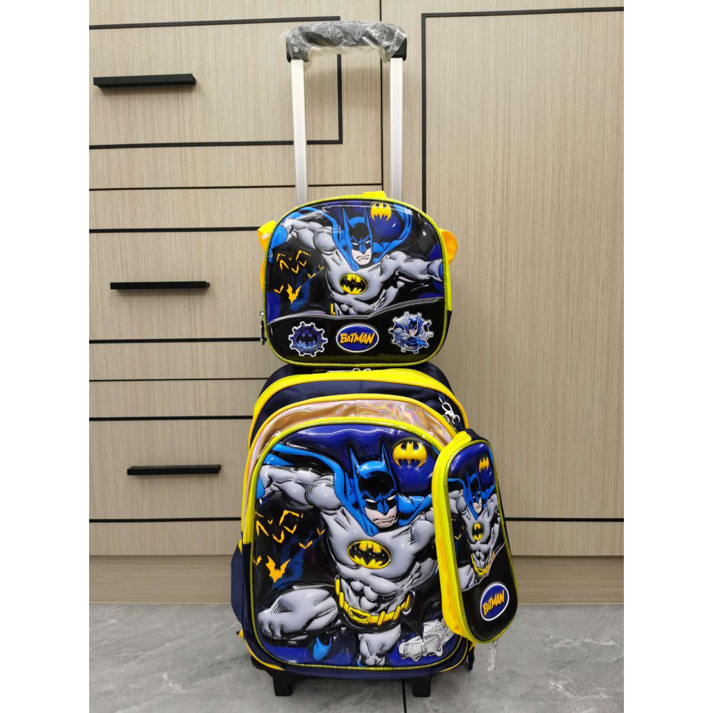 2025 NEW 16" HIGH QUALITY 3IN1 TROLLEY BAG FOR KIDS BOYS | Shopee ...