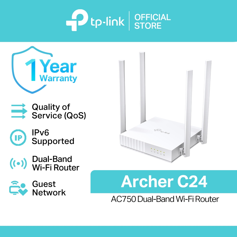 TP-Link | Archer C24 | Dual Band AC750 | Access Point | Range Extender | Wi-Fi Router Extender ...