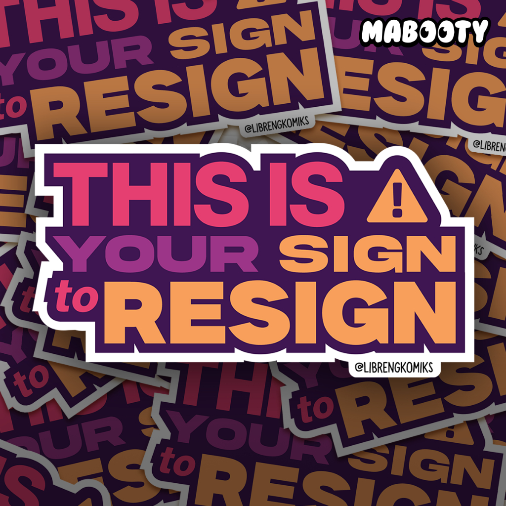 Resign - Waterproof Vinyl Sticker | Shopee Philippines
