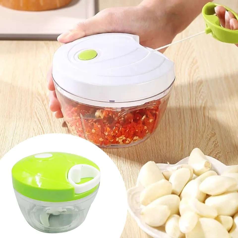 AJ Mini Garlic Chopper Peeler Mini Meat Grinder Manual Food Shredder ...