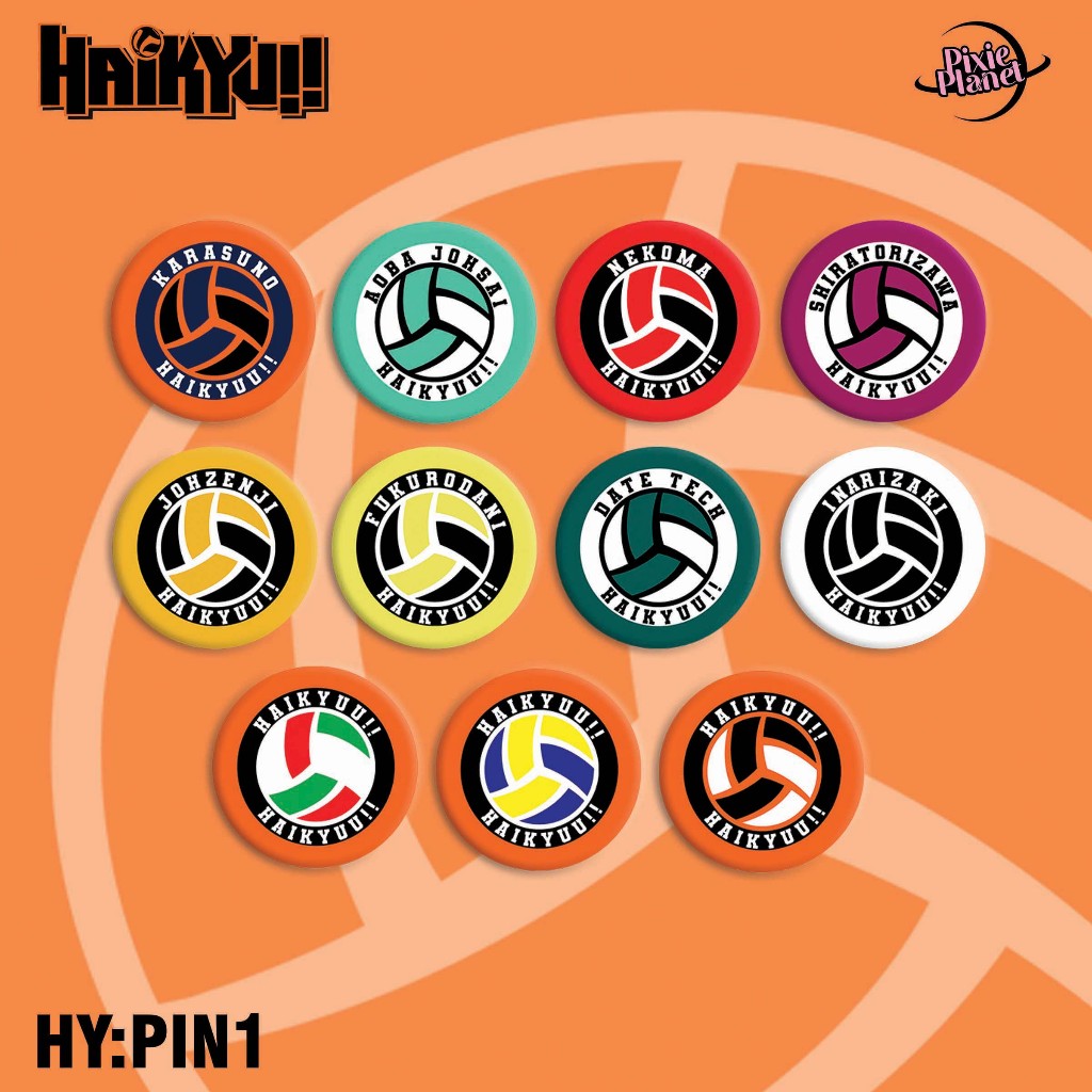 HAIKYU BUTTON PINS (HY:PIN1) | Shopee Philippines