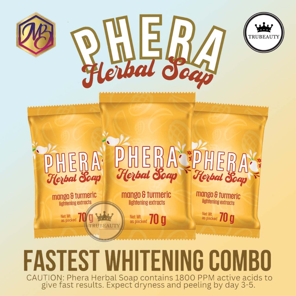 (3 BARS) Phera Herbal Soap 70g | Shopee Philippines
