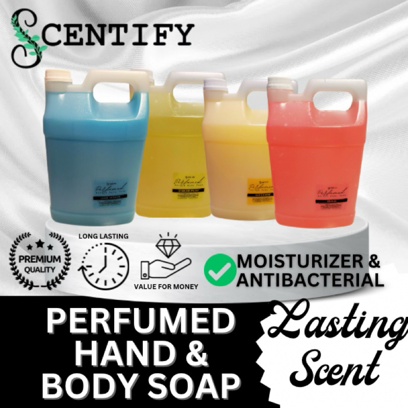 SCENTIFY 1 GALLON Perfumed Hand & Body Wash with Moisturizer and ...