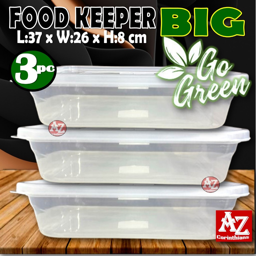 3 pcs-GOOD Quality Food Keeper, Food Container, Best Gift, | Shopee ...