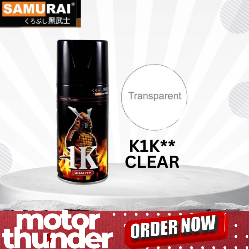 K1K** CLEAR 1K TOP COAT SAMURAI 300ML | Shopee Philippines