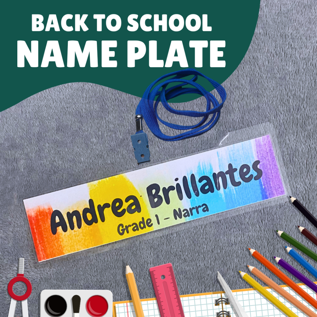 Different Designs Back to Back Laminated NameTag/Nameplate (Lanyard not ...