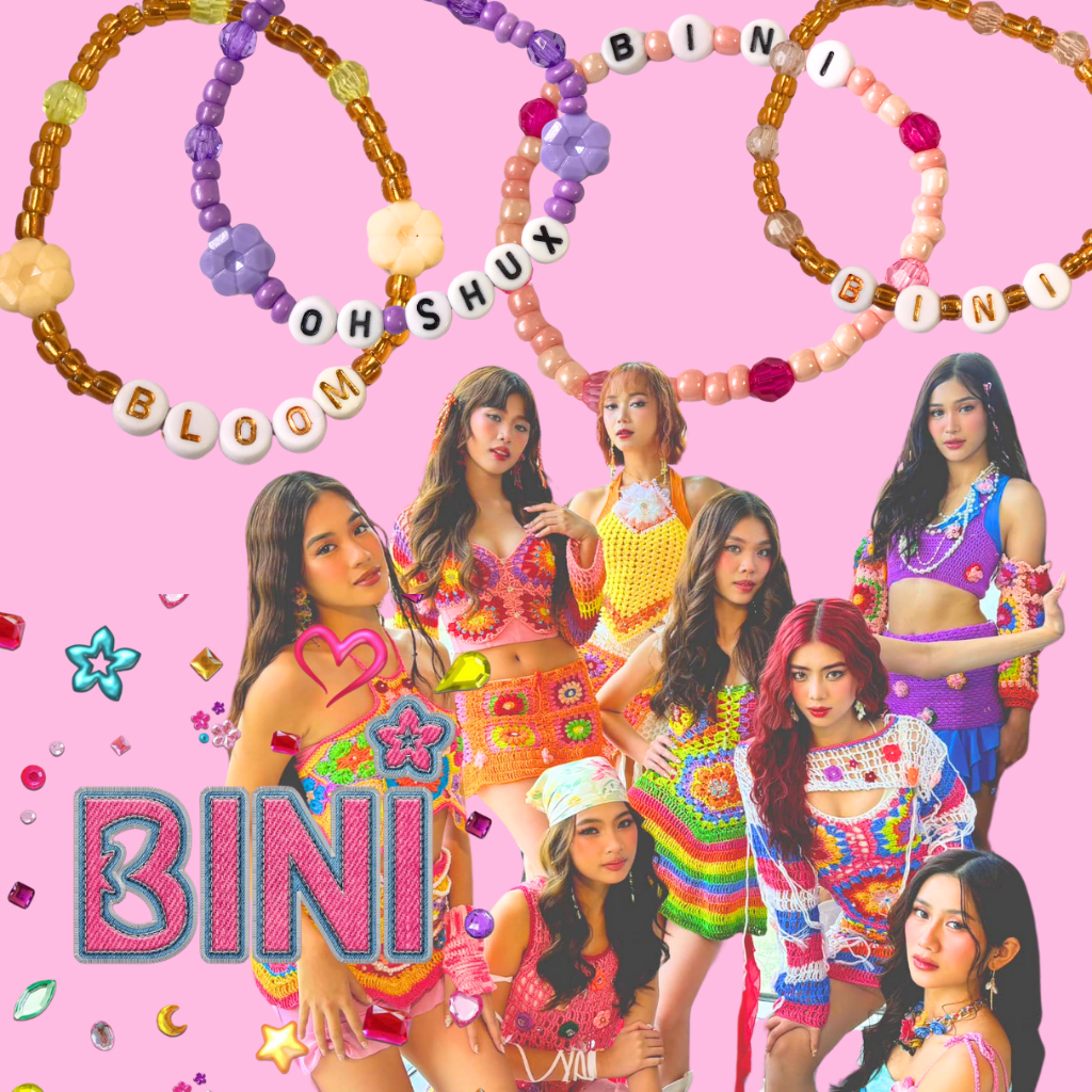 BINI Friendship Bracelet for Blooms Beaded Elastic Handmade | Shopee ...