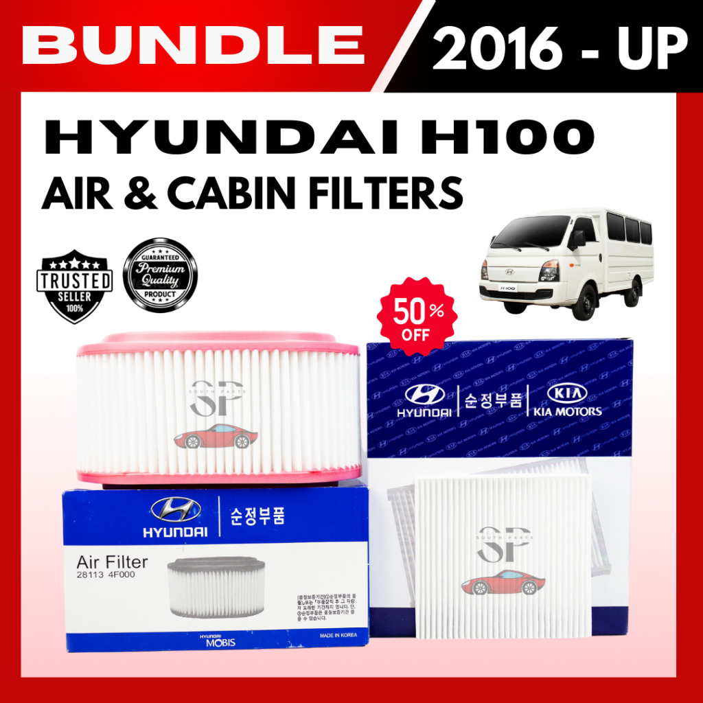 BUNDLE SALE! AIR & CABIN FILTERS for HYUNDAI H100 (2016-UP) (28113 ...