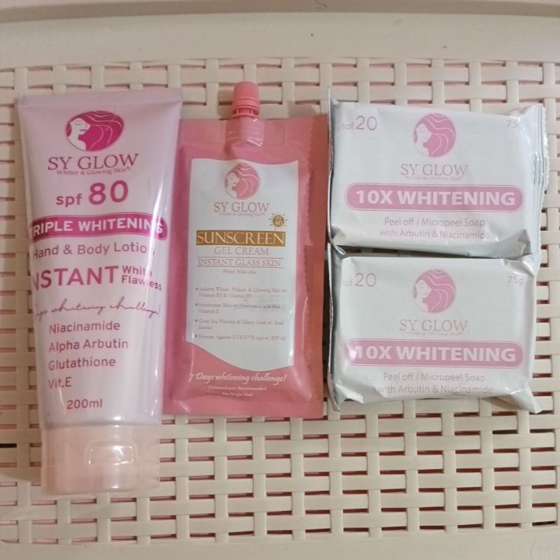 SY Glow Lotion, Soap and Sunscreen Gel Set | Shopee Philippines