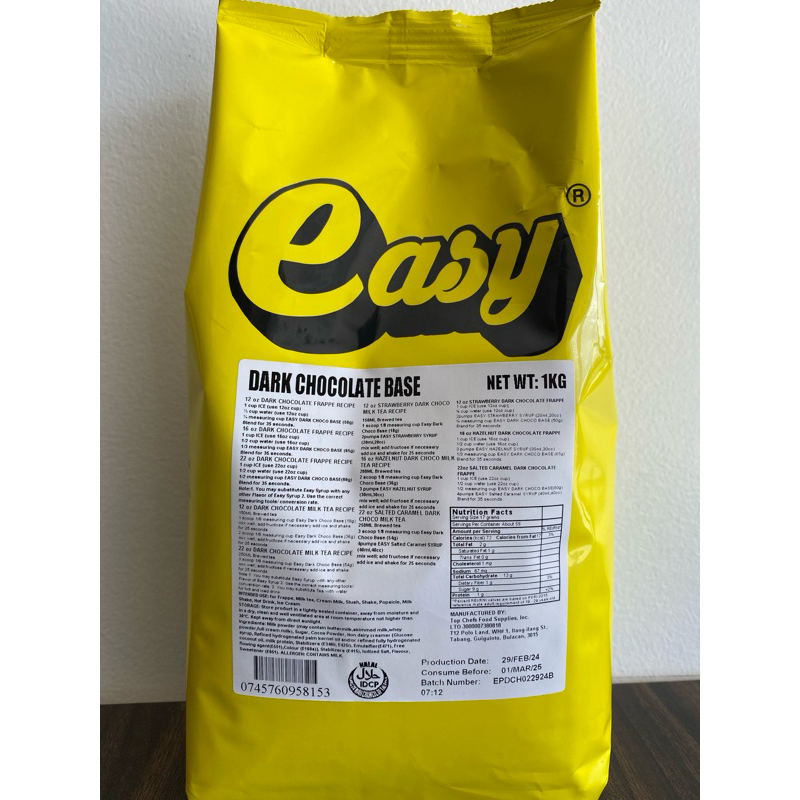 Easy Dark Chocolate Base 1kg | Shopee Philippines