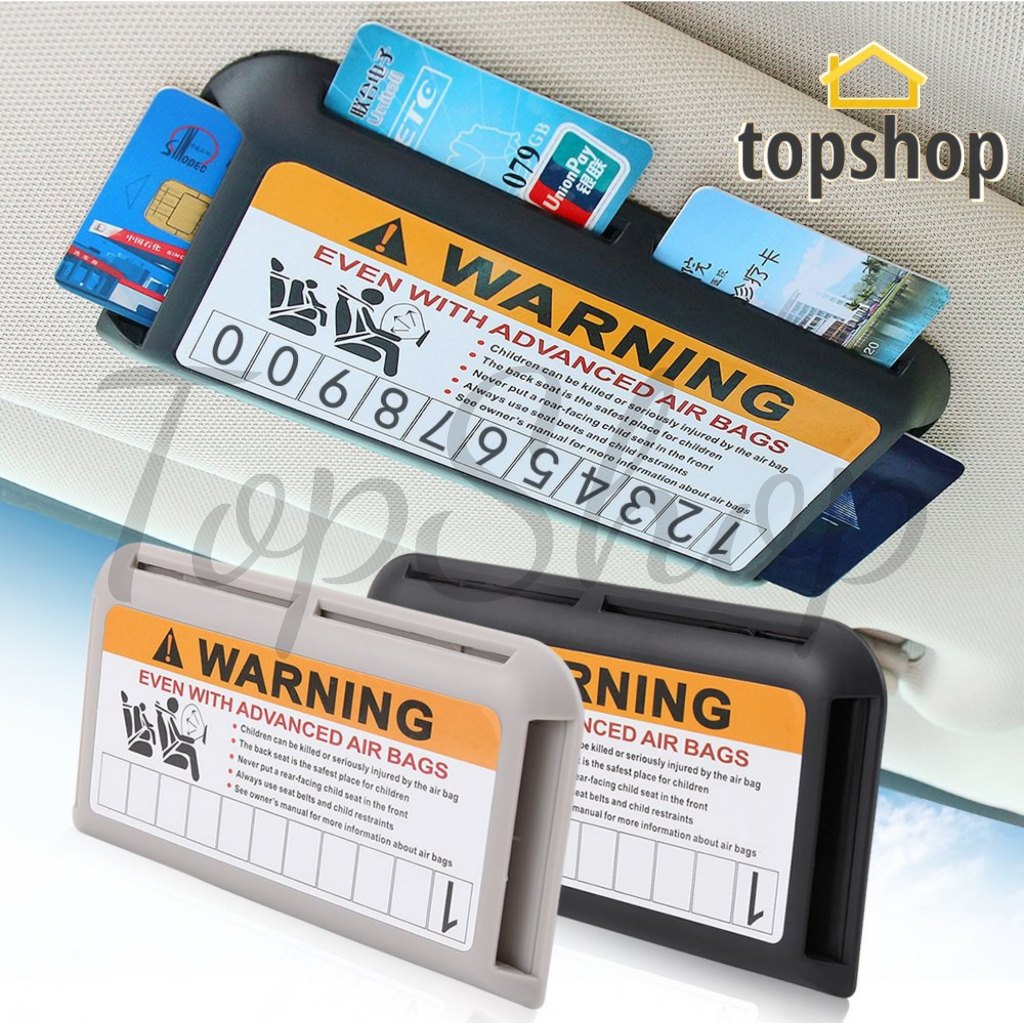 TOPSHOP 1Pc Sun Visor Organizer for Car IC Card Storage Universal Sun ...