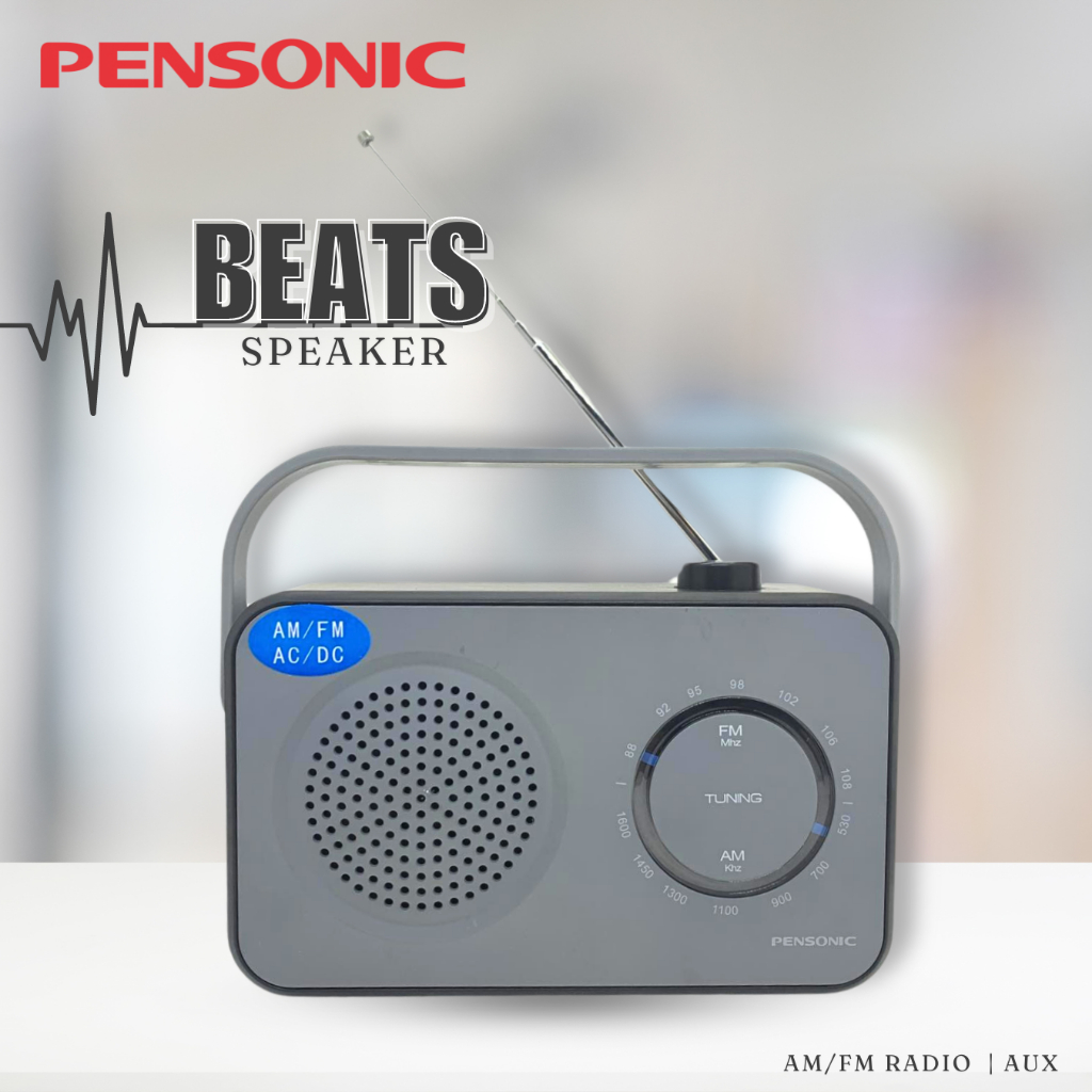 PENSONIC BEATS Portable AM/FM Radio Receiver 3"inch Speaker 5W RMS 220 ...