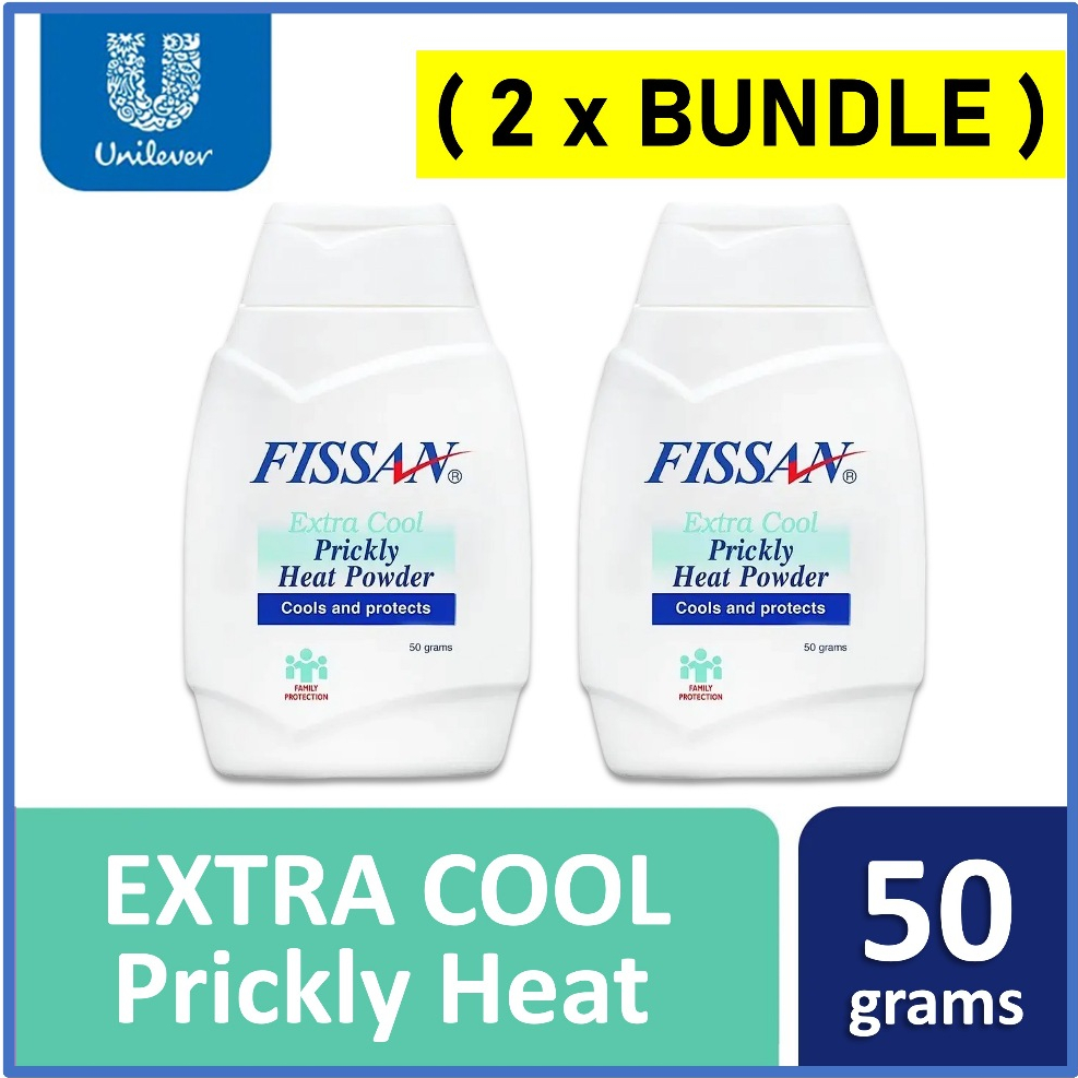 Fissan Extra Cool Prickly Heat Powder Daily Protection (with Talc and ...