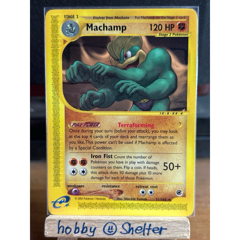 Machamp (Rare 51/165) - Expedition Pokemon Trading Card Game TCG ...