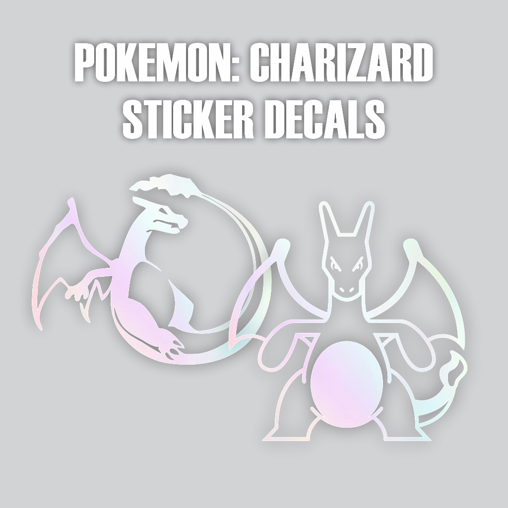 Pokemon CHARIZARD DECAL for TUMBLERS, LAPTOPS, PHONES OUTDOOR DECAL ...
