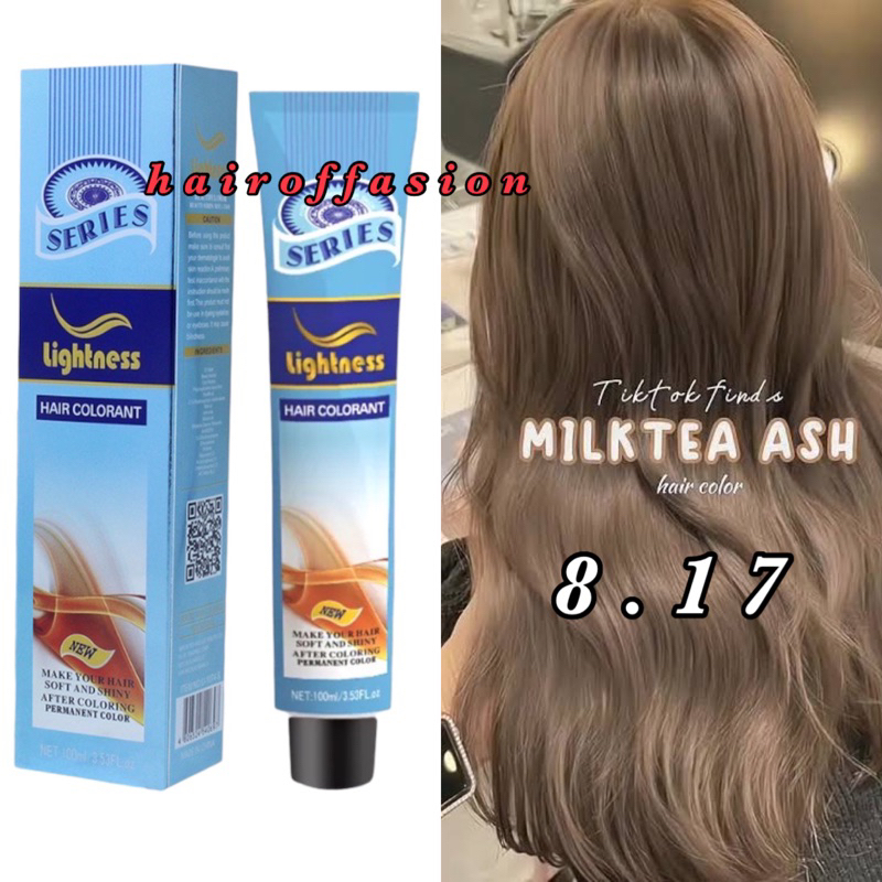Lightness hair color 8.17 Milktea ash / Hair color | Shopee Philippines