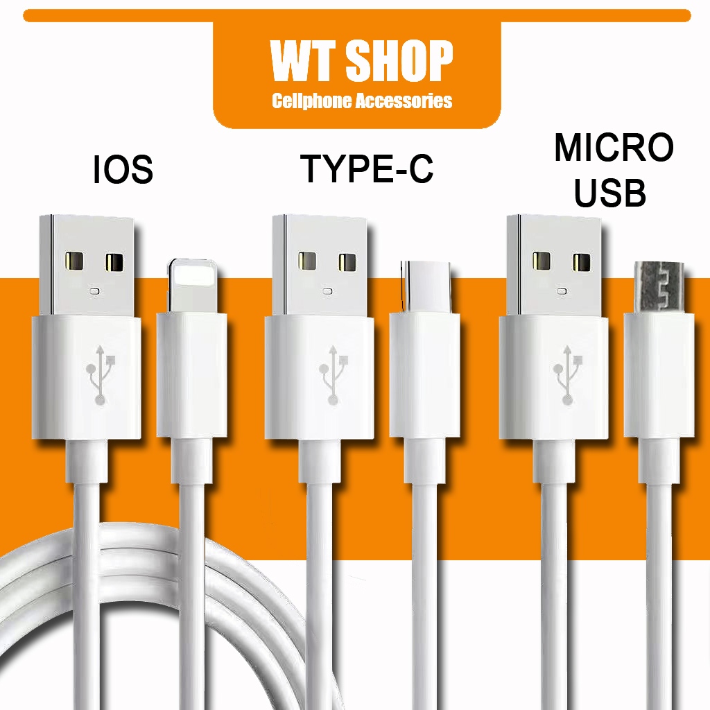 【WT SHOP】1M Charging Cord Fast Charging Cable Smart Chip Enabled Cord ...