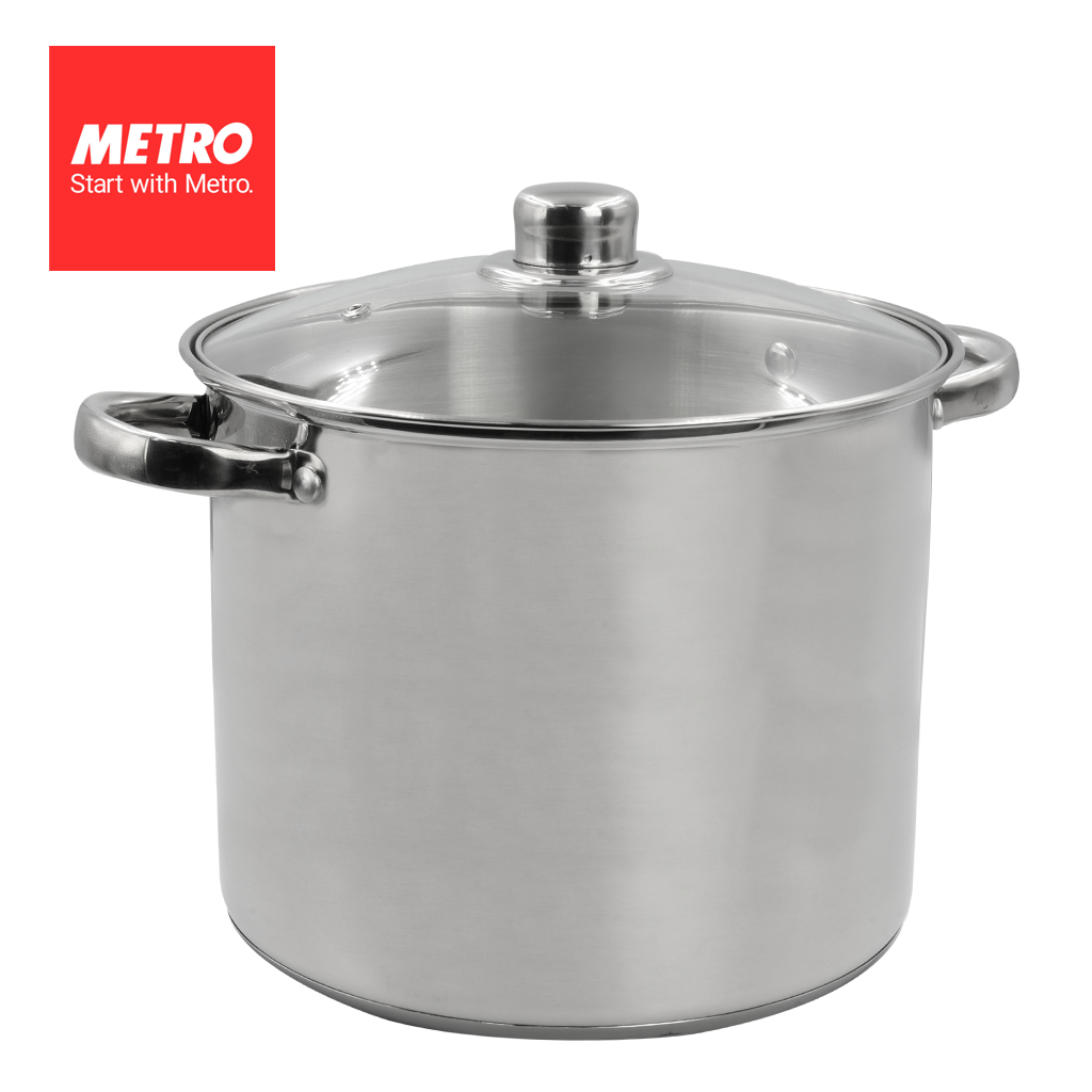 Primera by Metro Cookwares Stock Pot 1.1L - 2L 24cm Stainless Steel ...