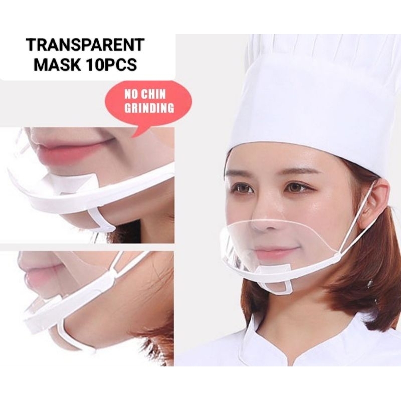 TRANSPARENT MASK 10PCS | Shopee Philippines