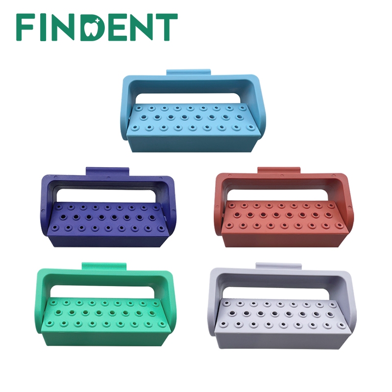 1Pcs 26 Holes Dental Burs Holder Block Box Endodontic Files Drill Stand ...