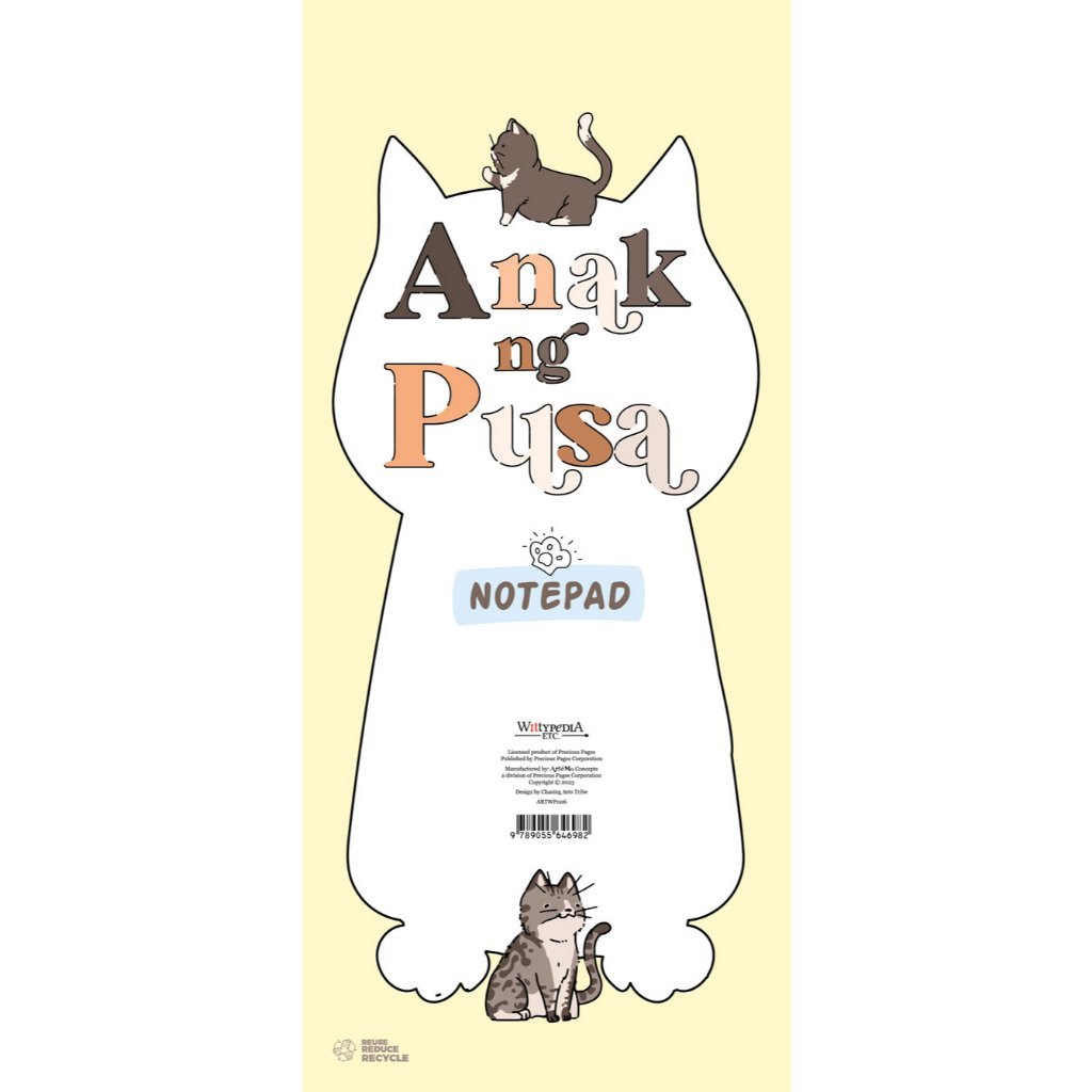 Anak ng Pusa Notepad by ArteMo Concepts (YELLOW) | Shopee Philippines
