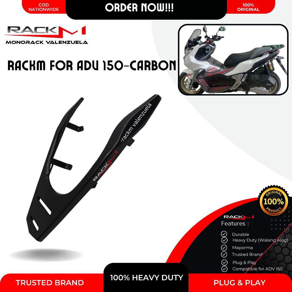 RackM Monorack bracket for HONDA ADV 150 - CARBON SPECIAL EDITION ...