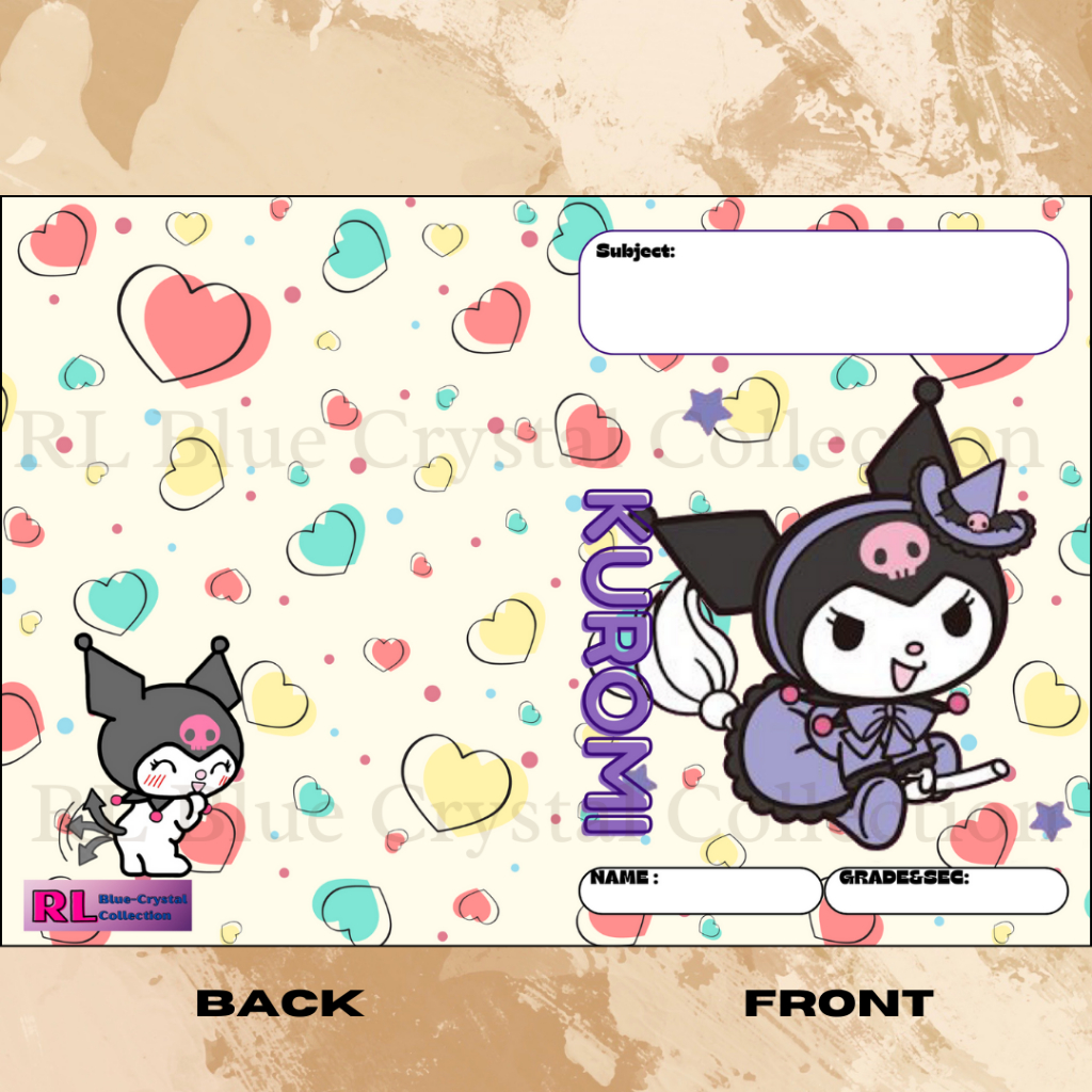 Kuromi Themed Personalized Notebooks with Water/Scratch Proof Cover ...