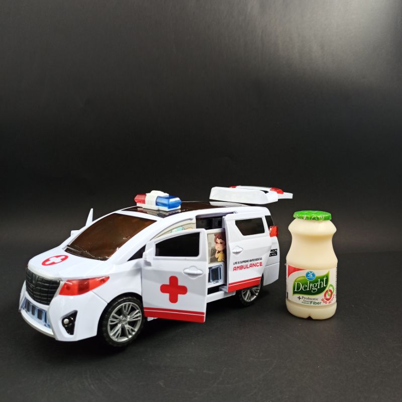 AMBULANCE BATTERY OPERATED TOY(360 ROTATE)(KDTOYS) | Shopee Philippines