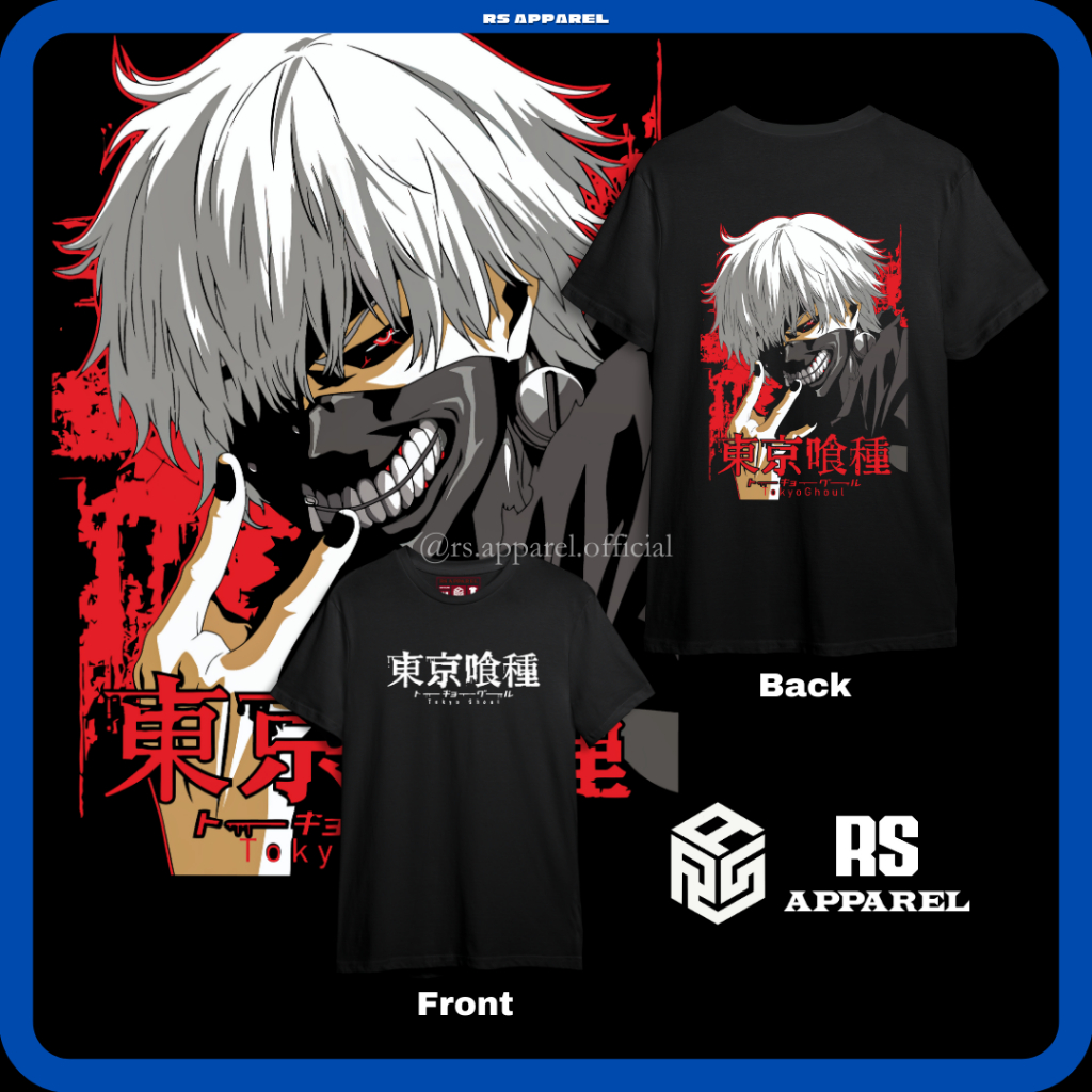 Tokyo Ghoul - Ken Kaneki | Menswear Top | Anime DTF T-Shirt | RS ...