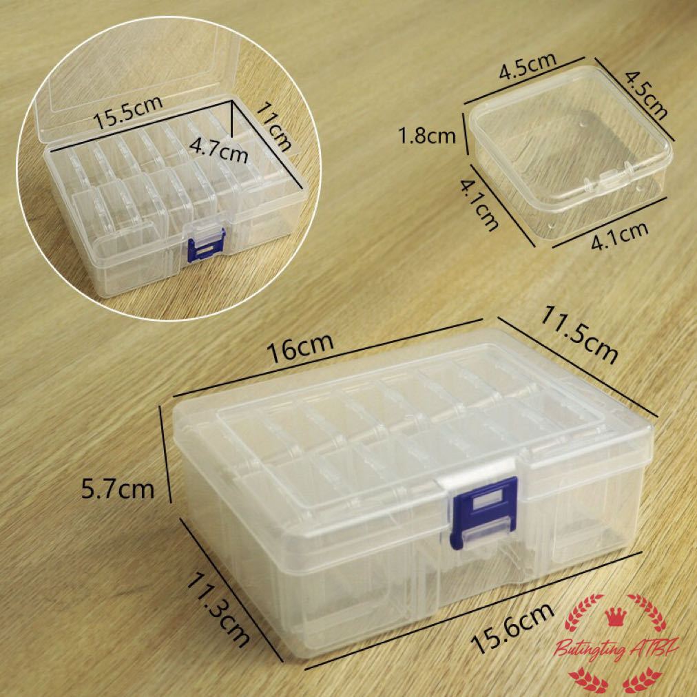 18 storage boxes combination storage box detachable transparent 16cmx11 ...