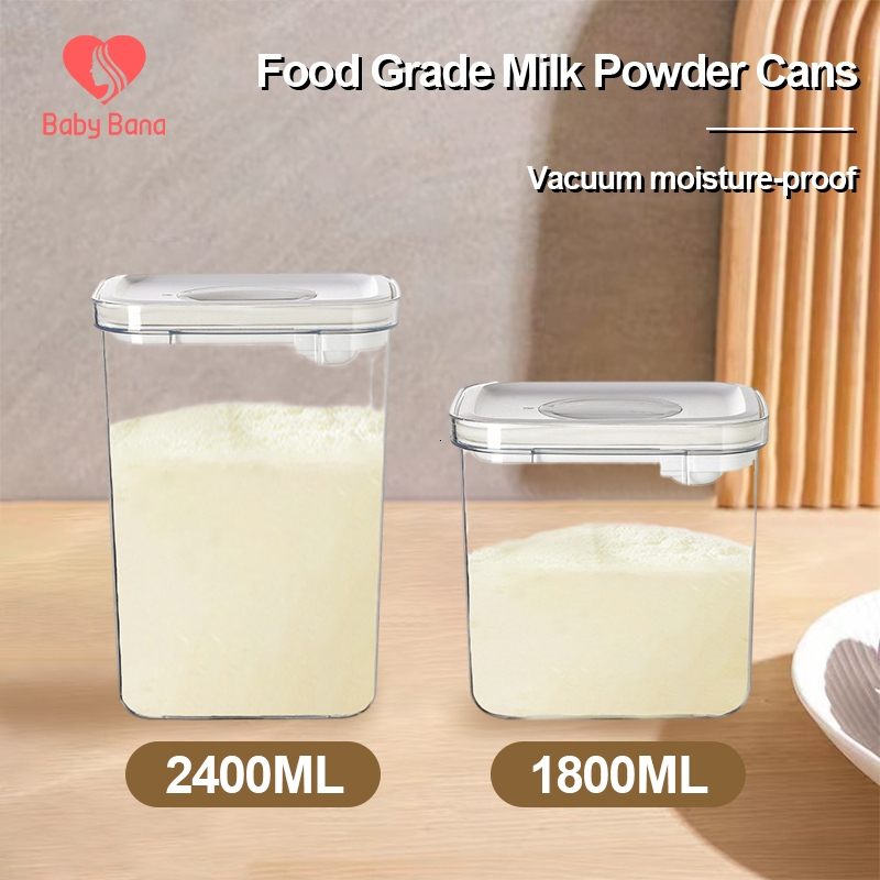 Rotating Cover Sealed Storage Box Cans Milk Powder Container Vacuum ...