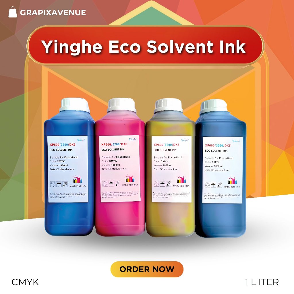 Yinghe Eco Solvent (New Packaging) COMPATIBLE TO XP600,DX5,I3200 OR ...