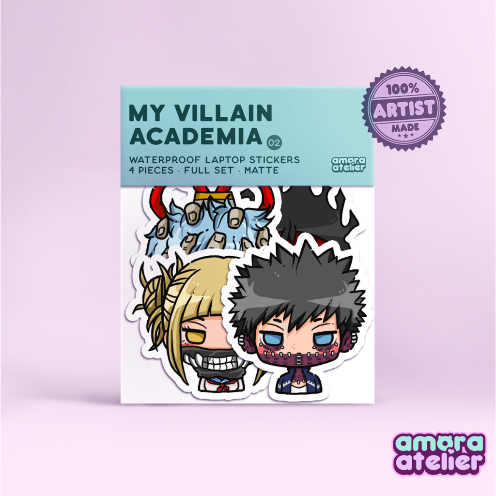 Sticker Pack | My Villain Academia / MHA Villains Laptop Stickers No. 1 ...