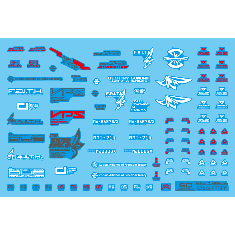 Delpi Decal SD Destiny Waterslide Decals | Shopee Philippines