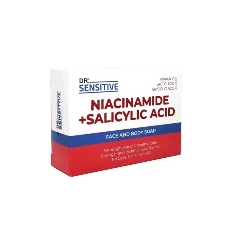 DR. SENSITIVE NIACINAMIDE & SALICYLIC ACID FACE & BODY SOAP BAR 120G ...
